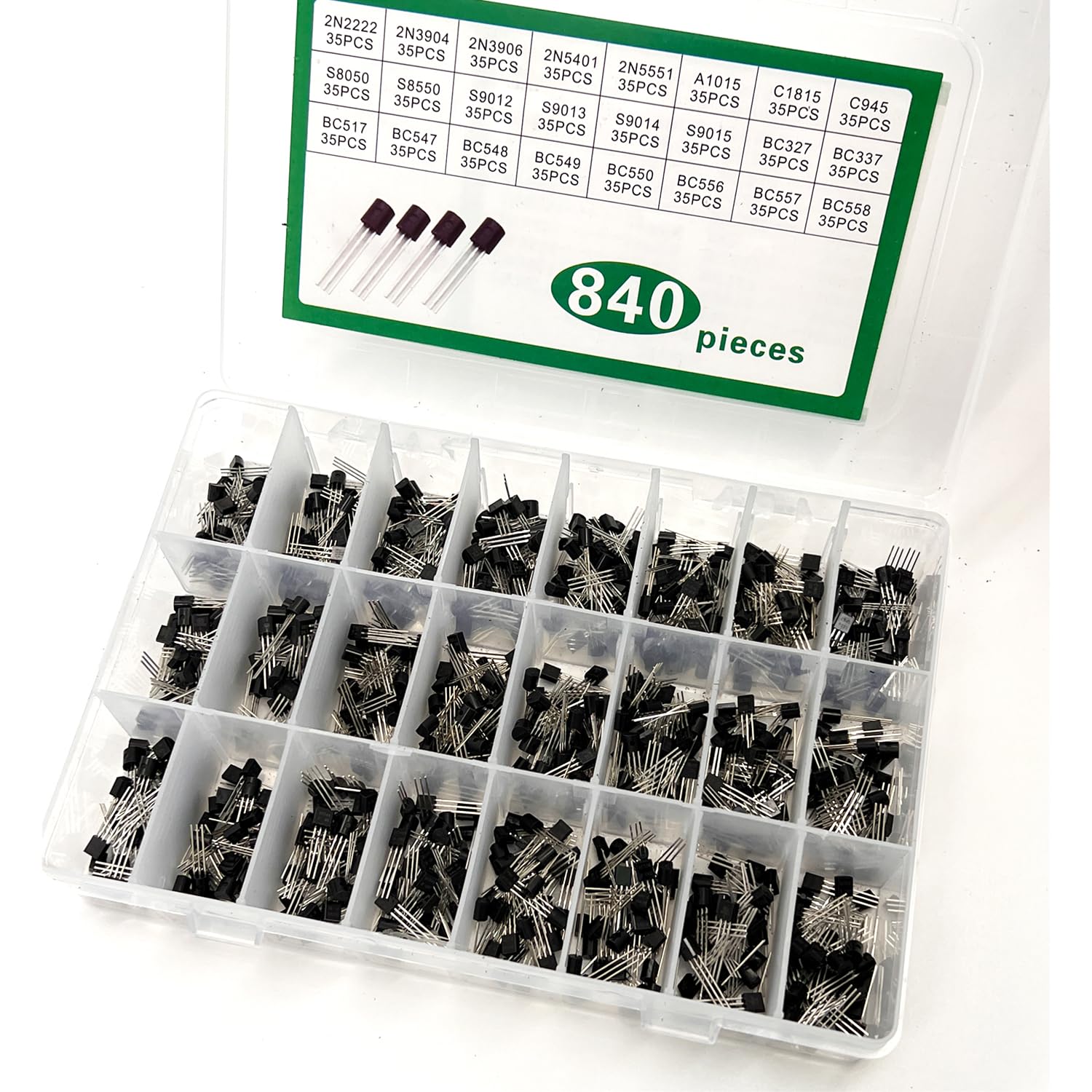 transistor assortment kit 840pcs – Hills electronics Company